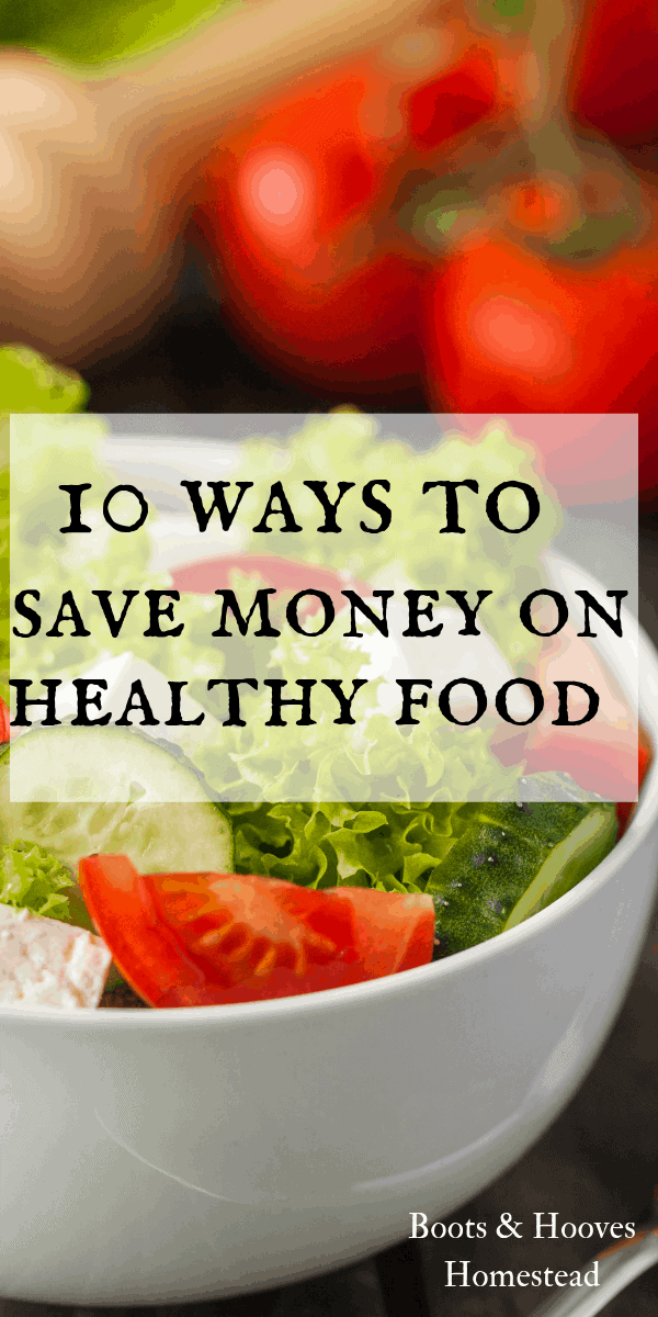 Save Money on Healthy Food - Boots & Hooves Homestead