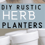 Easy DIY Rustic Herb Planters - Boots & Hooves Homestead