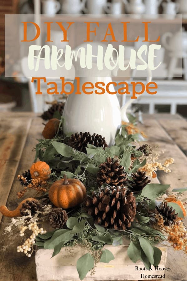 DIY Fall Tablescape - Boots & Hooves Homestead