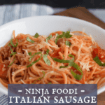 Ninja Foodi Spaghetti Recipe - Boots & Hooves Homestead