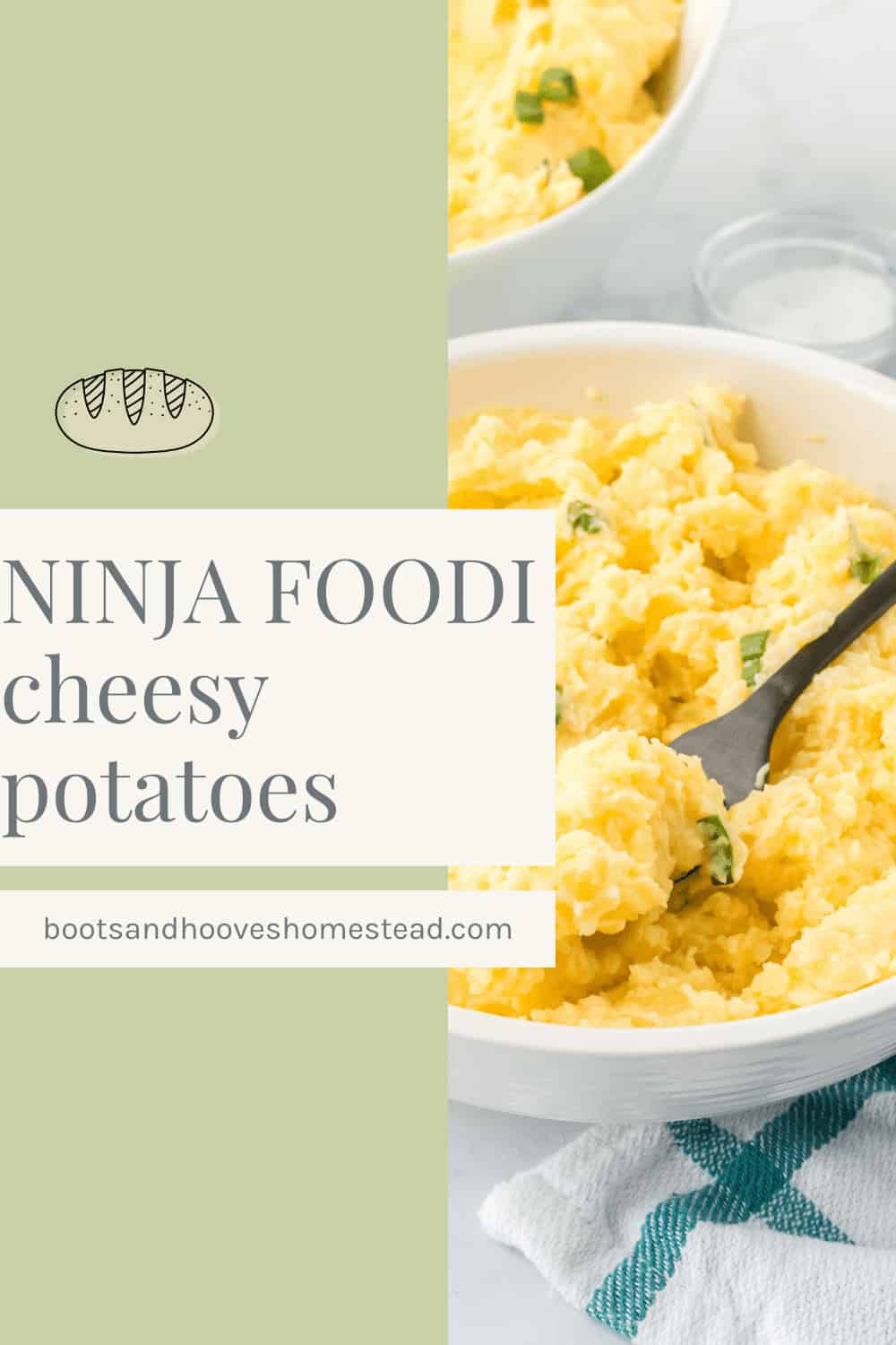 Cheesy Ninja Foodi Mashed Potatoes - Boots & Hooves Homestead