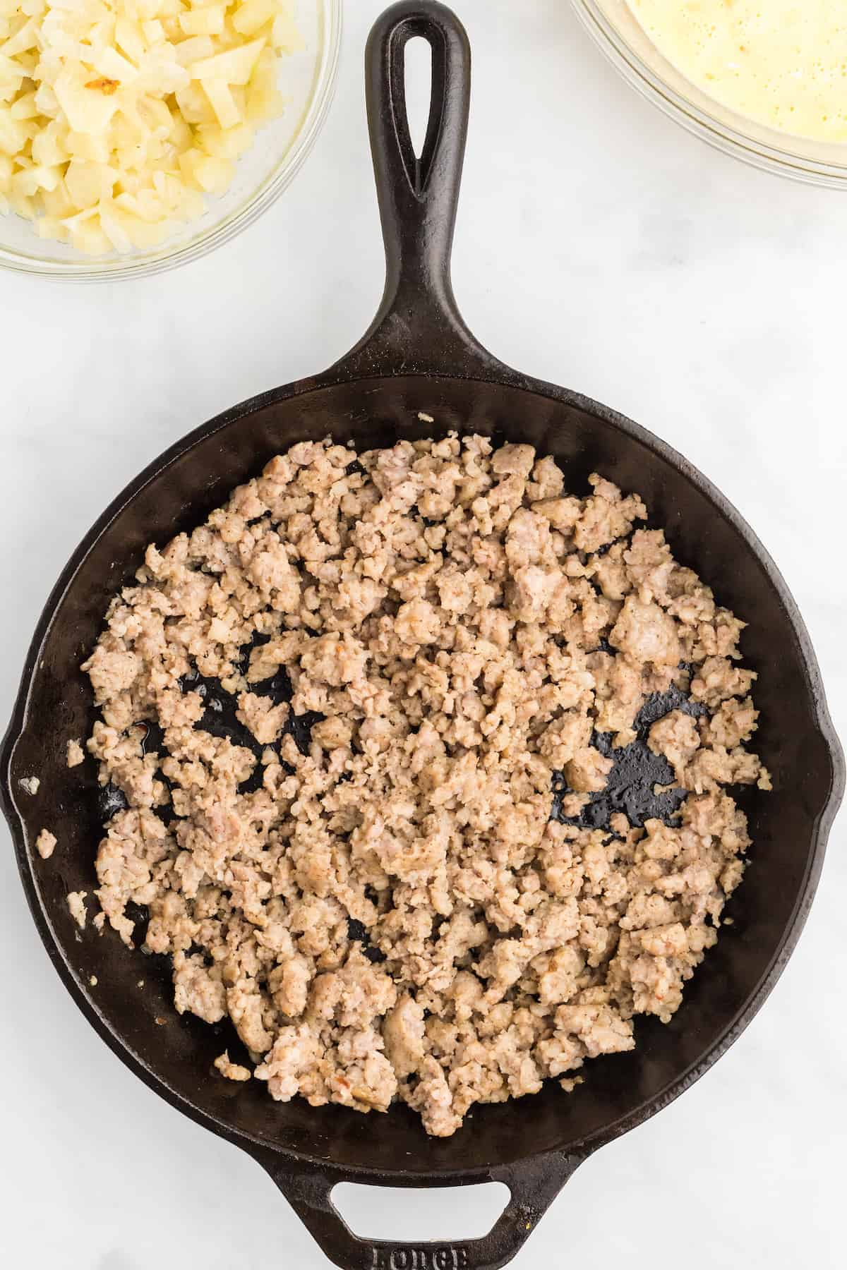 Traeger Smoked Breakfast Skillet with Sausage - Boots & Hooves Homestead