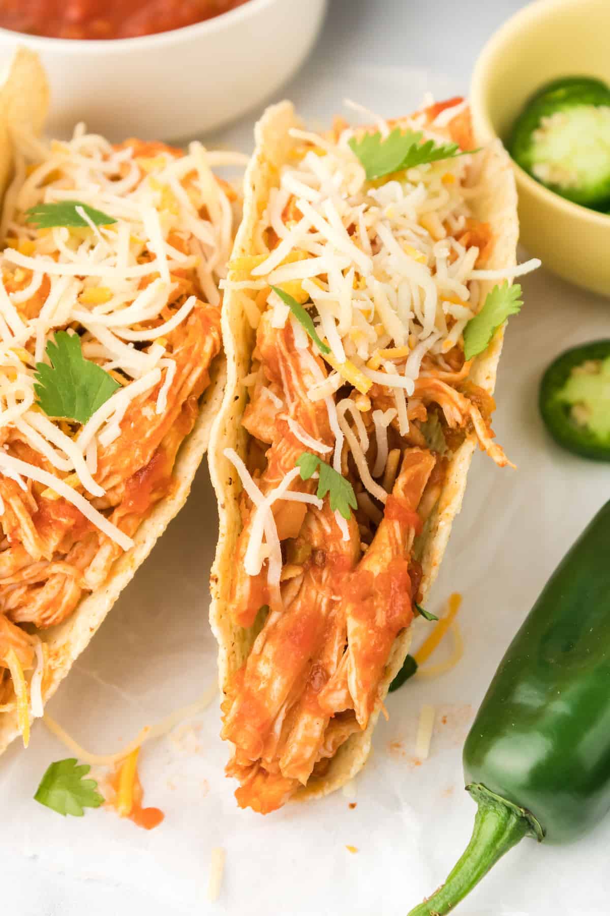 Shredded Chicken Tacos - Boots & Hooves Homestead