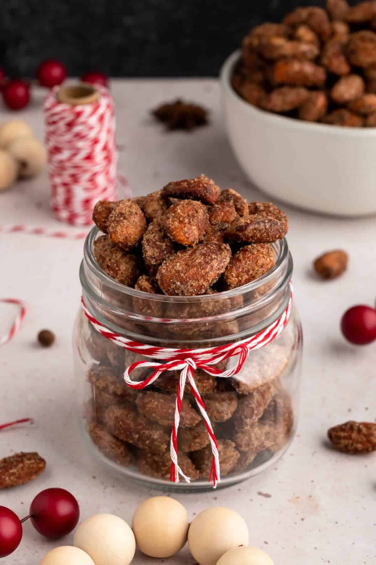 Holiday Maple Spiced Almonds - Boots & Hooves Homestead