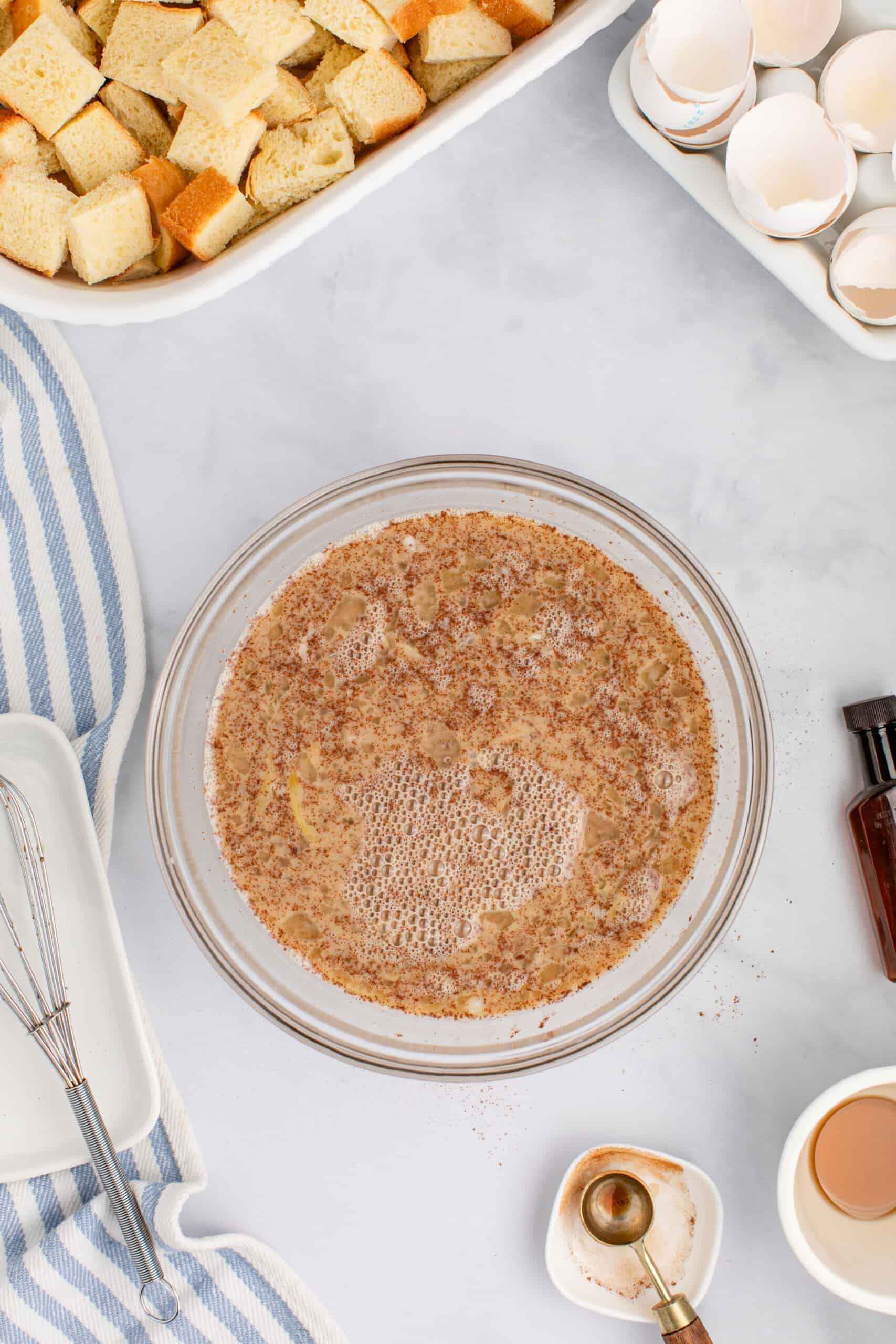 Delicious Make Ahead French Toast Casserole Recipe - Boots & Hooves ...