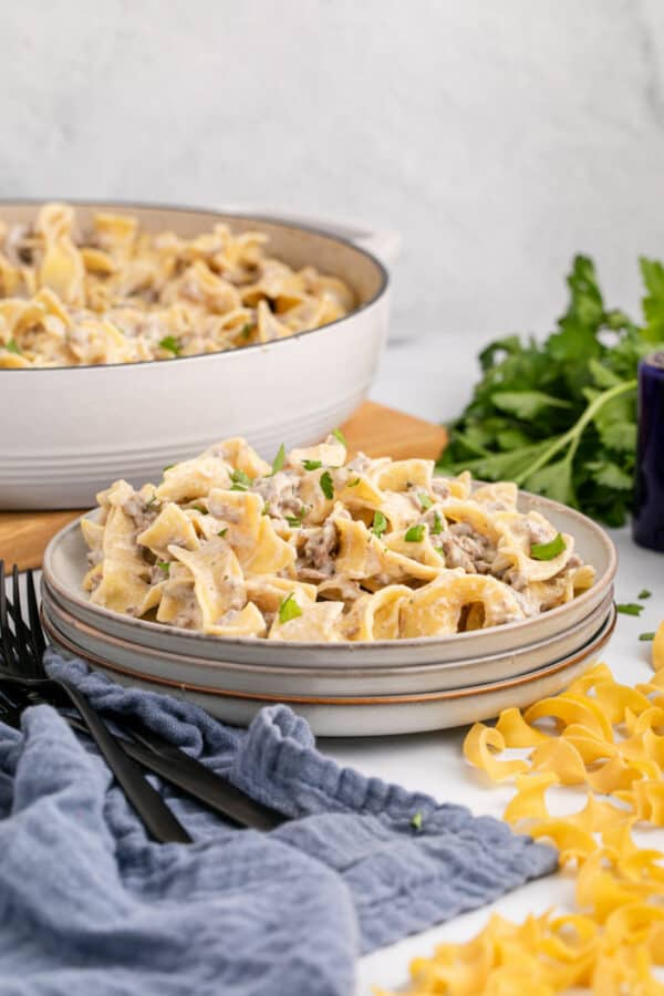 Ground Beef Stroganoff (Hamburger Helper Copycat Recipe) - Boots ...