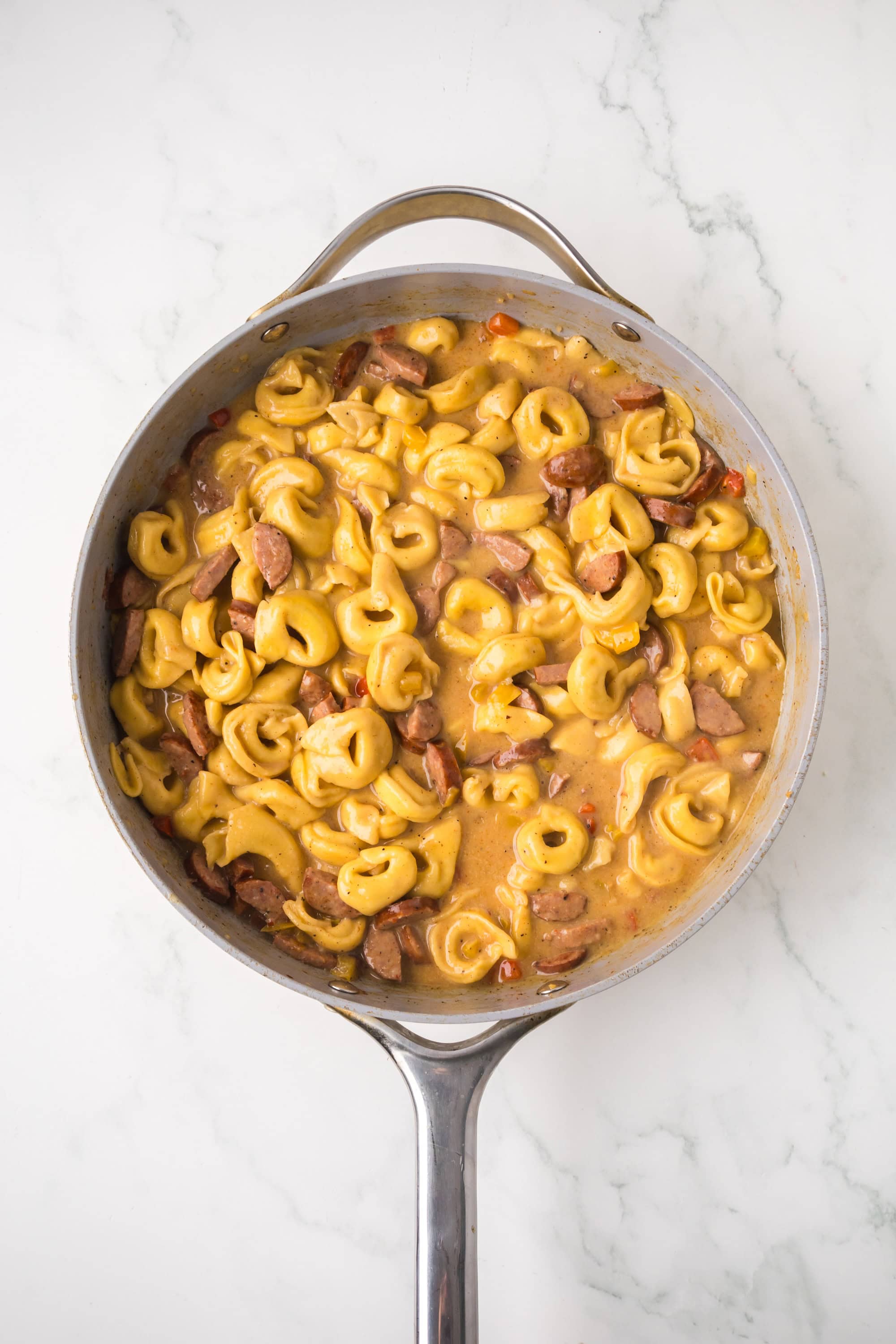 Creamy Cajun Tortellini (easy + one pot recipe) - Boots & Hooves Homestead